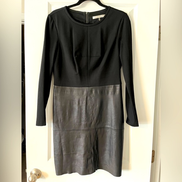 Trina Turk | Dresses | Trina Turk Leather Black Dress | Poshmark